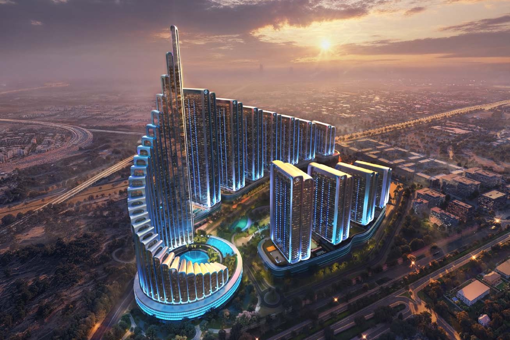 DUBAI | Vision Iconic Tower | 341m | 1119ft | 82 fl | App ...